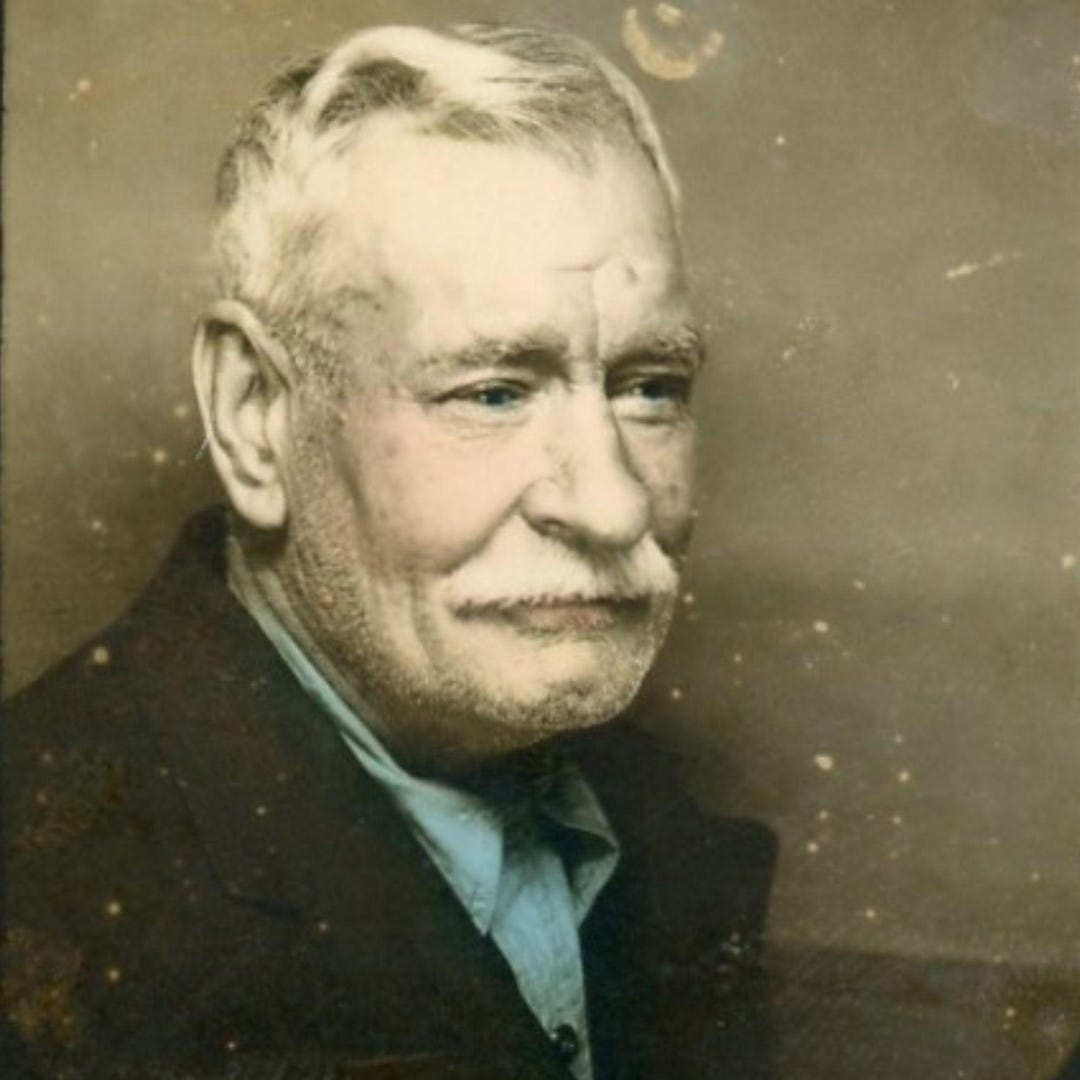 Vintage Hand Colored Photo Booth - "grandpa Wayworth" - Side Profile ...