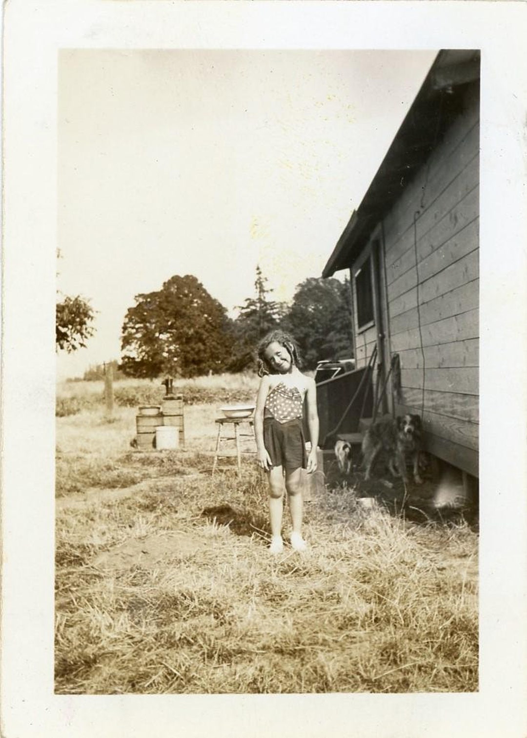 Vintage Snapshot - "little Farmhouse Girl" - 113 - Etsy