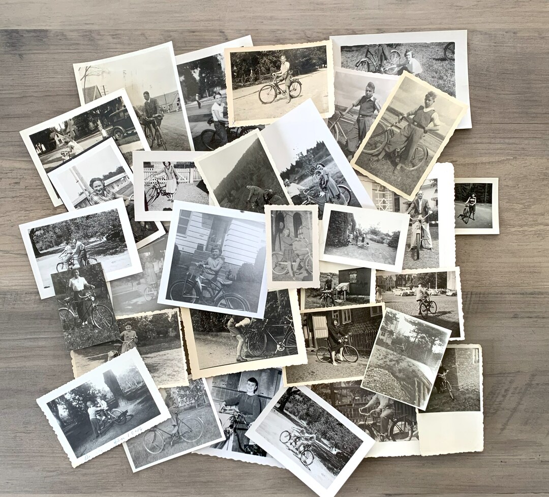 31pc Vintage Photo Collection - "all the Wonderful Bicycles" - Men ...