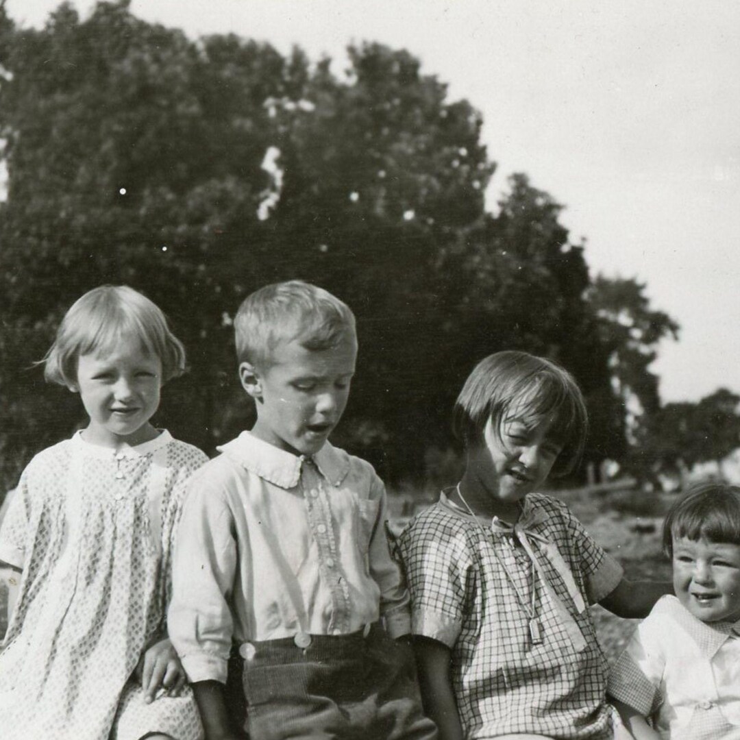 Antique Photo - "life With Cousins" - Boy Girl, Children Kids, Handwritten Names - 100 - Etsy