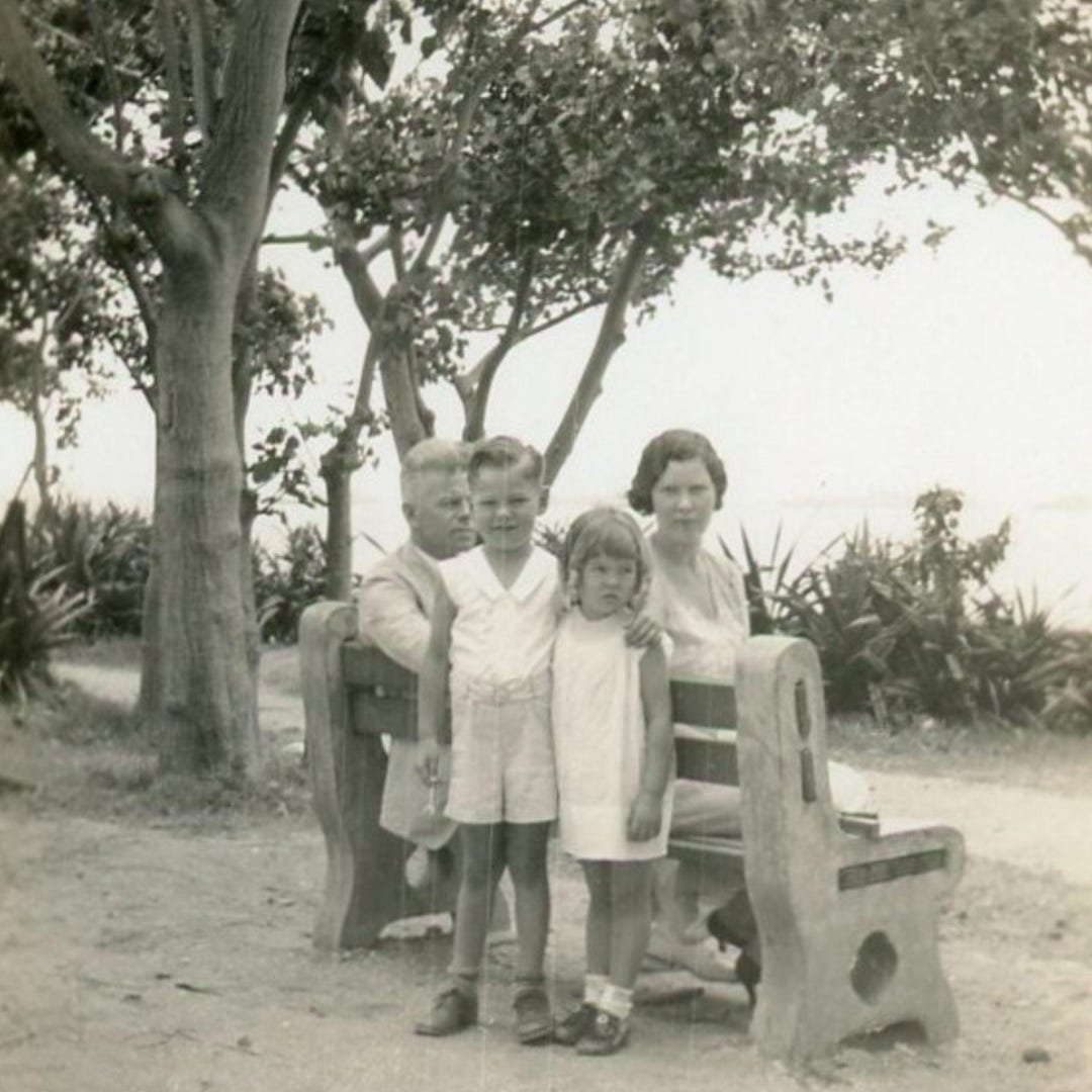 Vintage 1935 Photo - "happy Sunday Family" - Parents Mother Father ...
