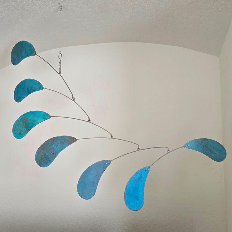 Copper Teardrop Mobile, Mid-century Modern Metal Art Sculpture - Etsy
