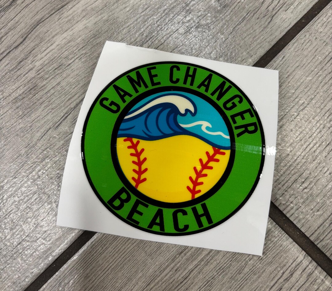 Game Changer Beach Stickers, Transfer Stickers, Dtf Stickers Tumbler ...