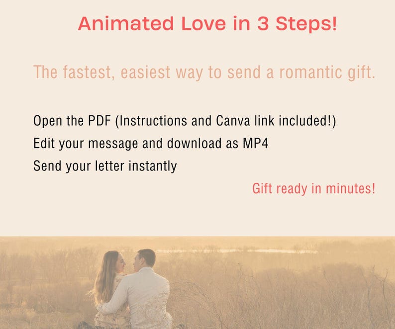 Animated Love Letter Template | Editable Canva Video Card | Digital ...