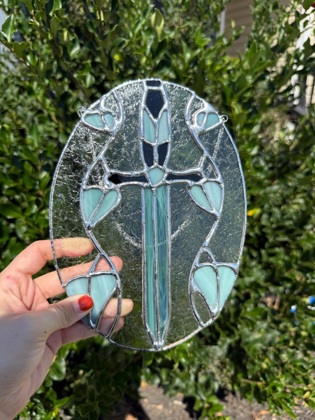 Sword and Vines Stained Glass Pattern - Etsy