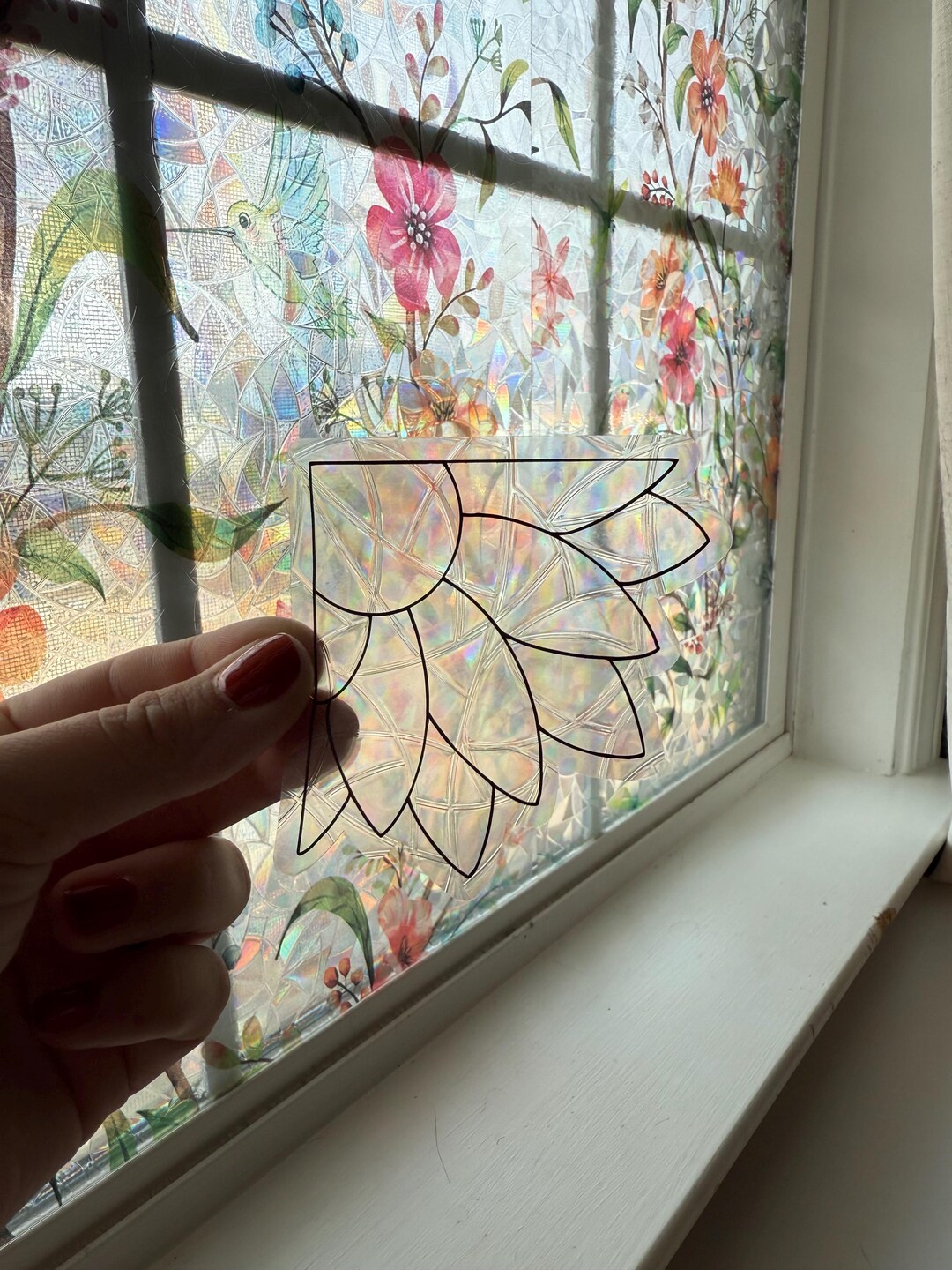 Daisy Suncatcher Window Cling: Rainbow Prism Decal - Etsy