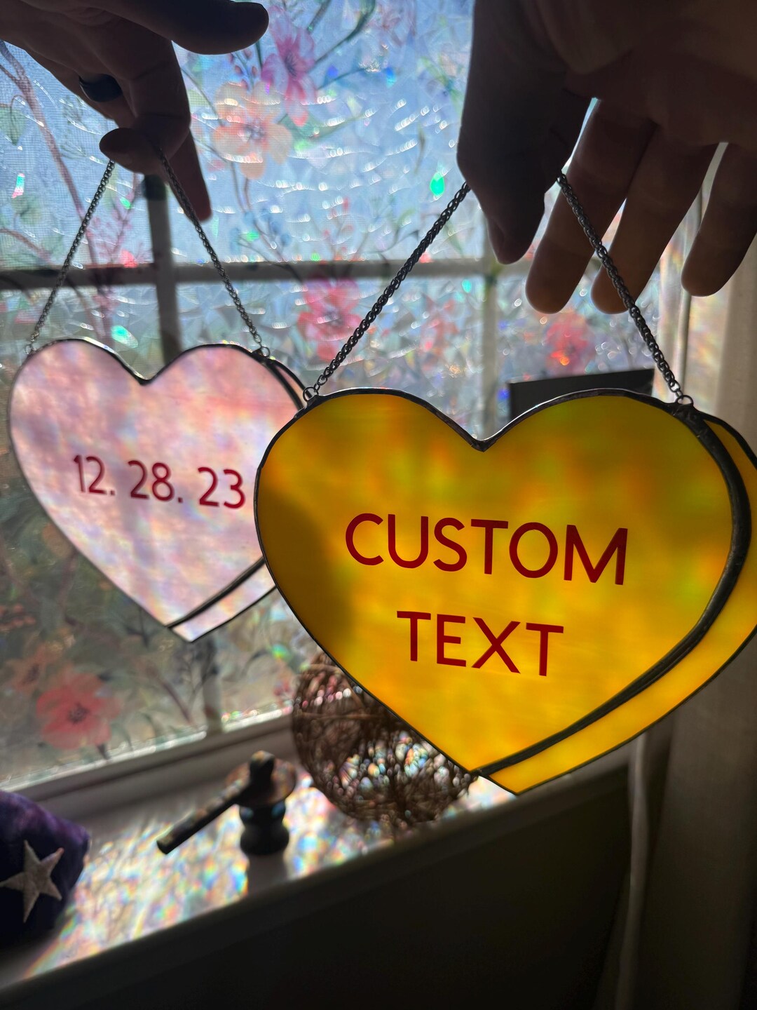 Sweethearts Candy Stained Glass Pattern - Etsy