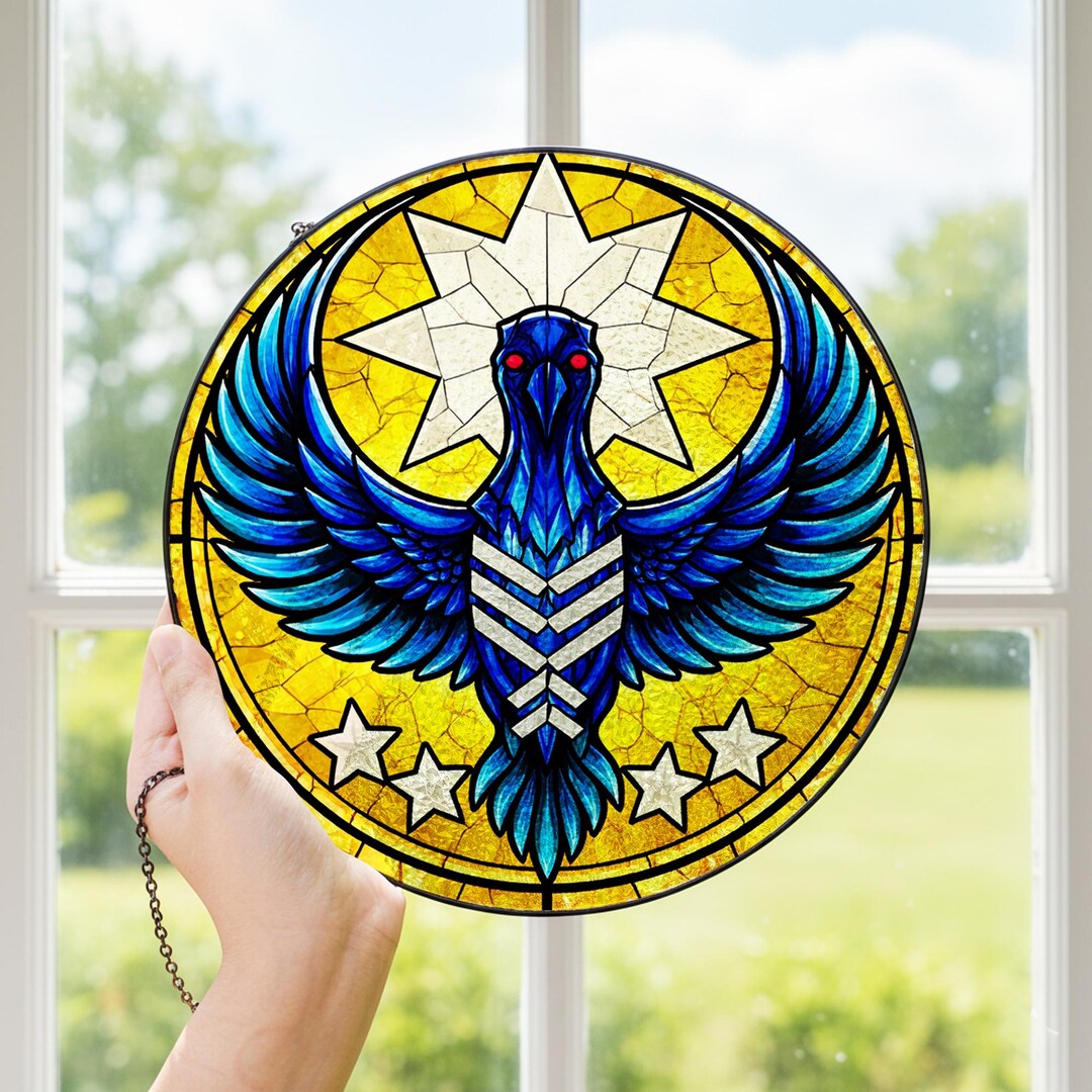 Anti ICE Minnesota Loon Stained Glass Suncatcher, Strong Minnesota Bird ...