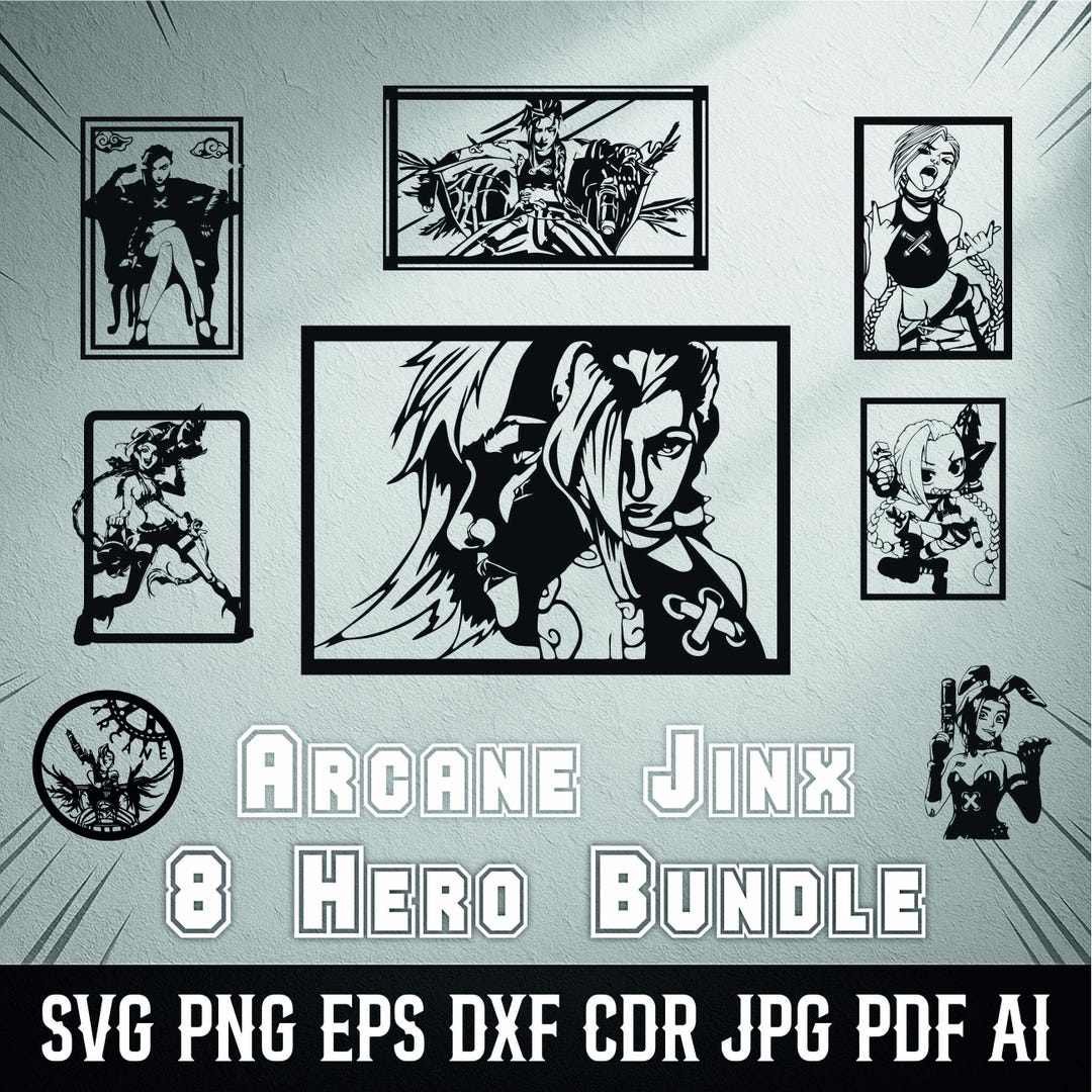 Arcane Jinx Poster Bundle - Jinx and Vi Art - Chibi Jinx - Epic Scenes ...