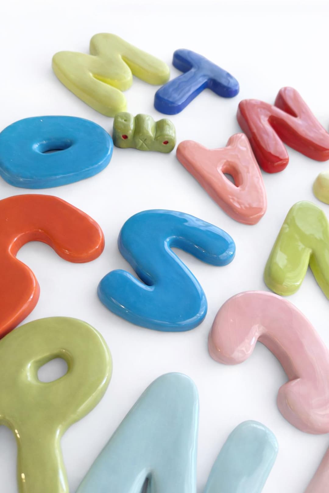 Handmade Custom Ceramic Letters: Colorful Clay Name Decor - Etsy Australia