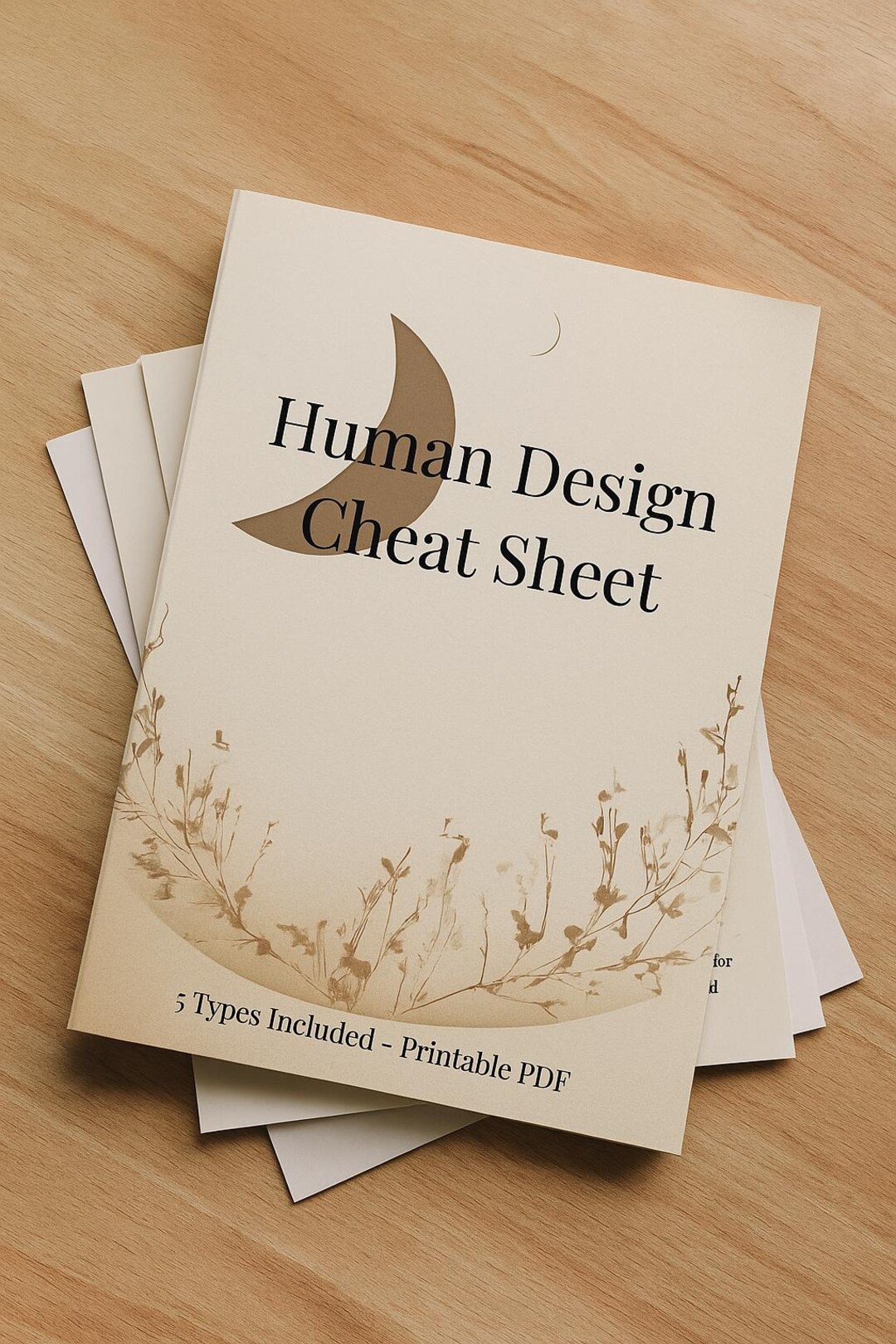 Human Design Cheat Sheets PDF | 5 Types Included | Printable & Print ...