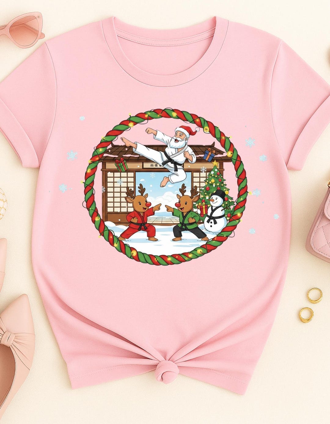 Karate Santa Christmas PNG | Martial Arts Dojo Holiday Design Santa ...