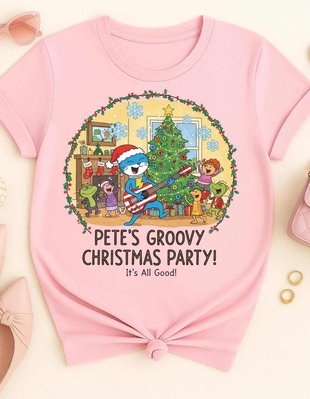 Petey the Caty Christmas PNG, Petey's Groovy Christmas Party Shirt, It ...