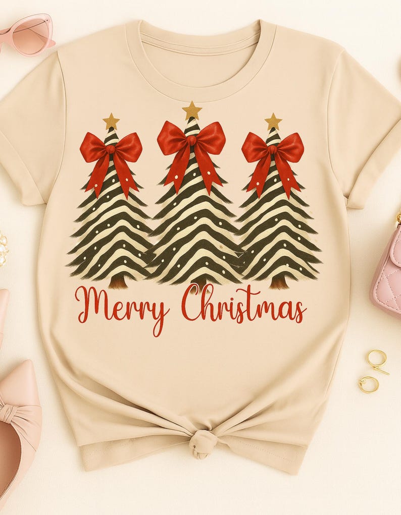 Zebra Print Christmas Tree PNG | Animal Print Merry Christmas Design ...