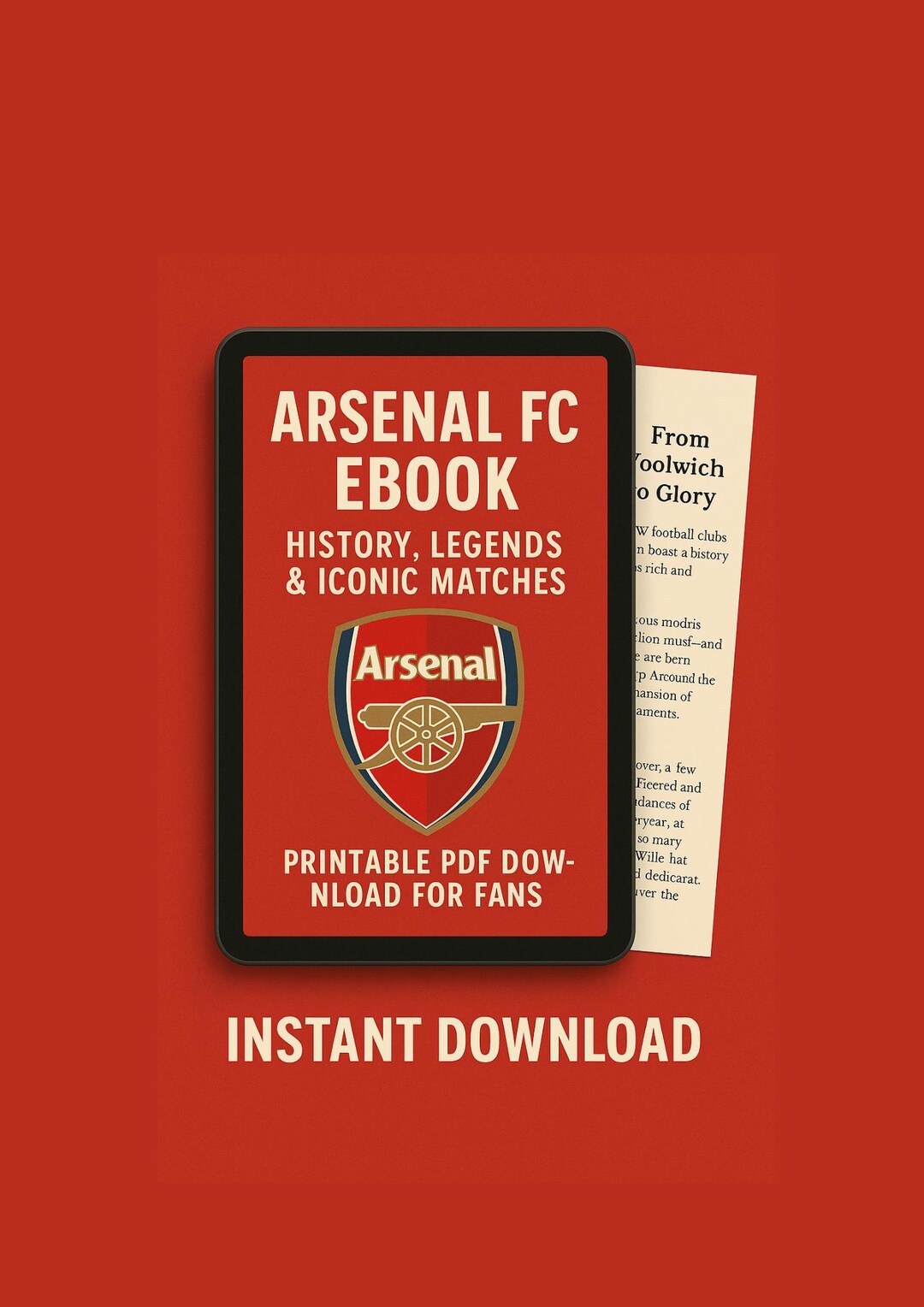Arsenal FC Ebook PDF – Printable Fan Stories & Club History | Football ...