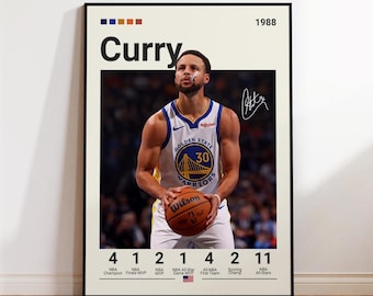 stephen curry poster signed