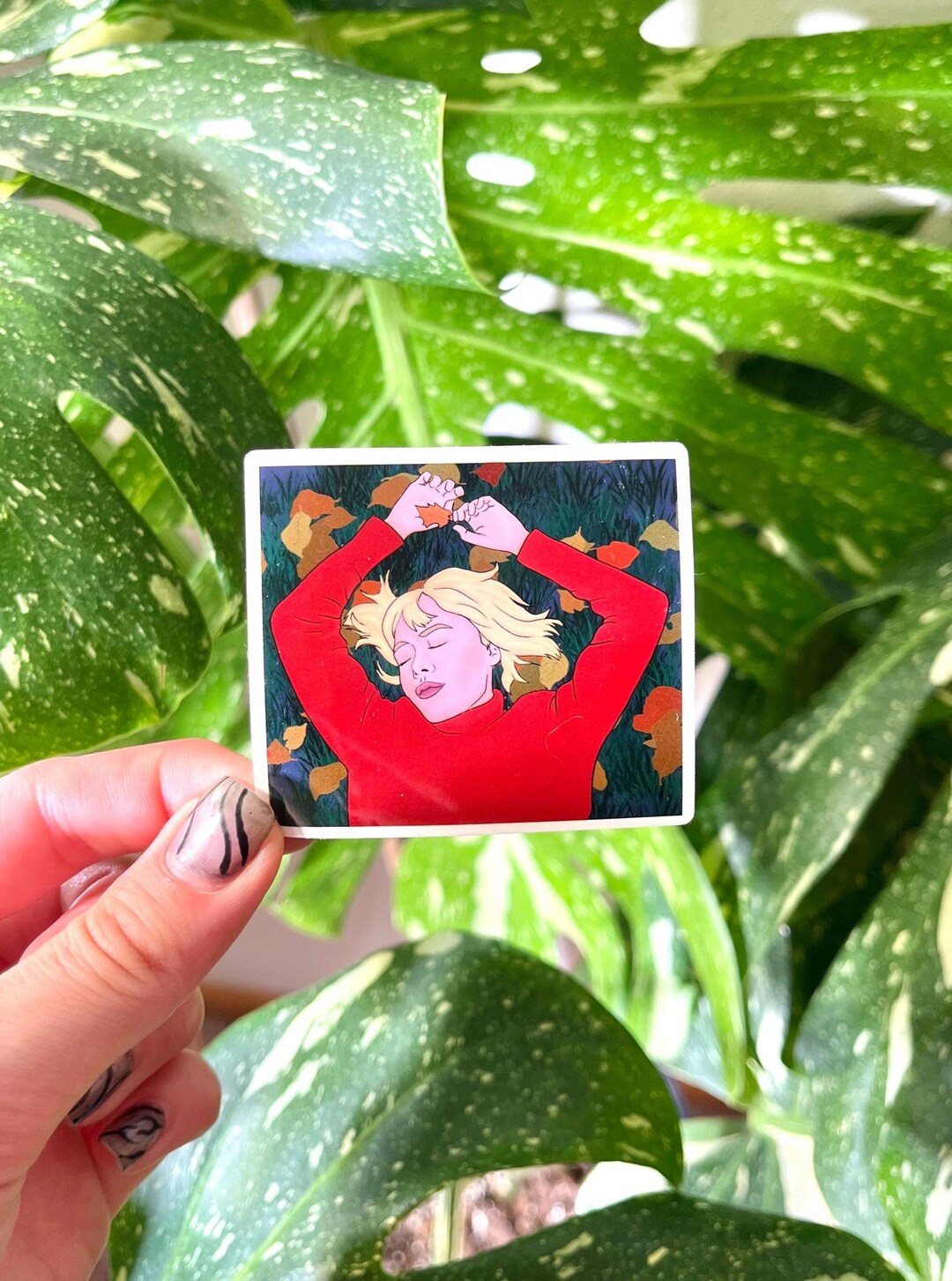 Girl in Red Sticker | We Fell in Love in October Sticker | WLW Sticker ...