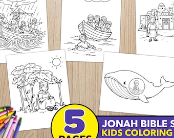 jonah and the whale coloring book