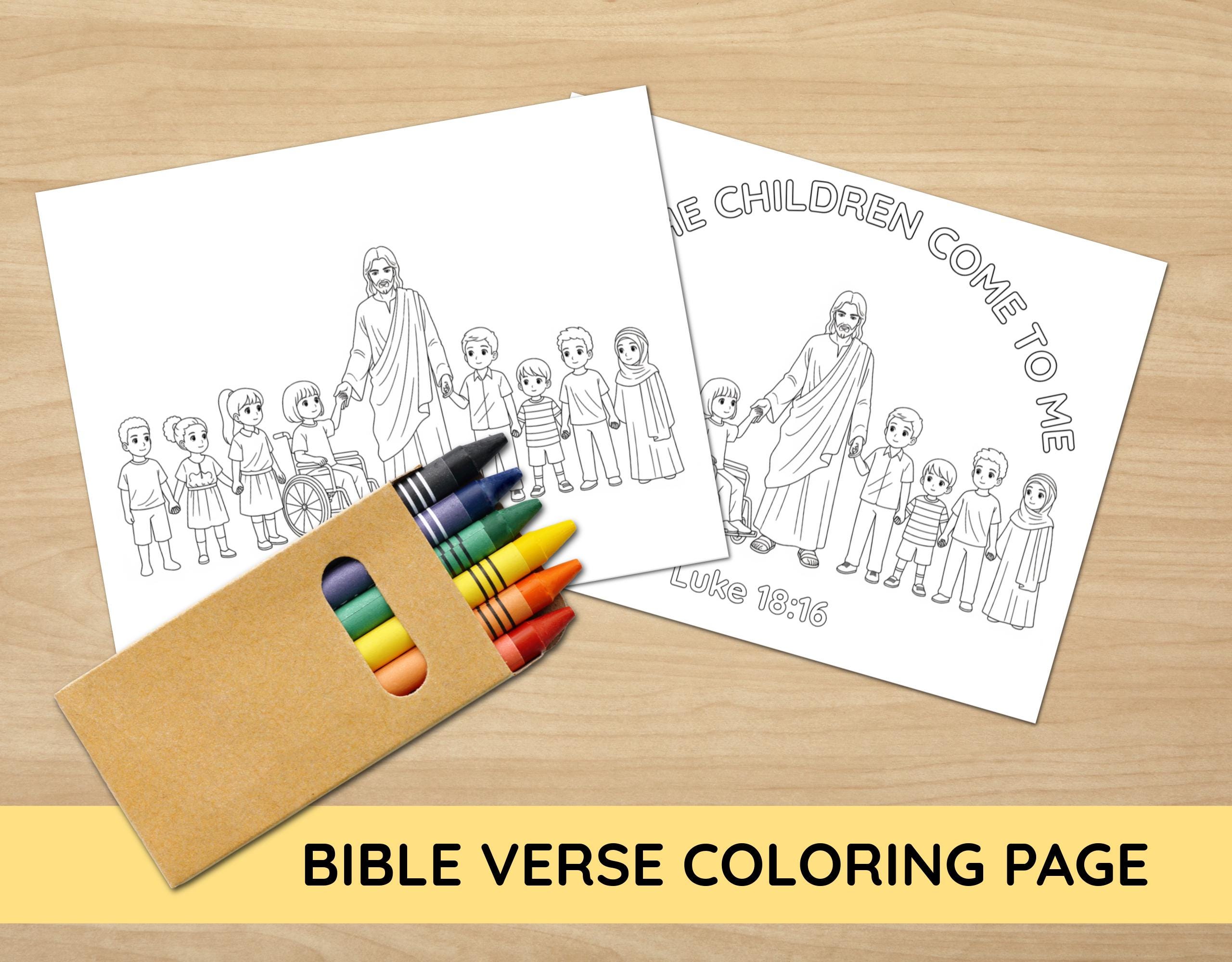 Jesus Loves ALL Children Coloring Page | Let the Children Come to Me ...