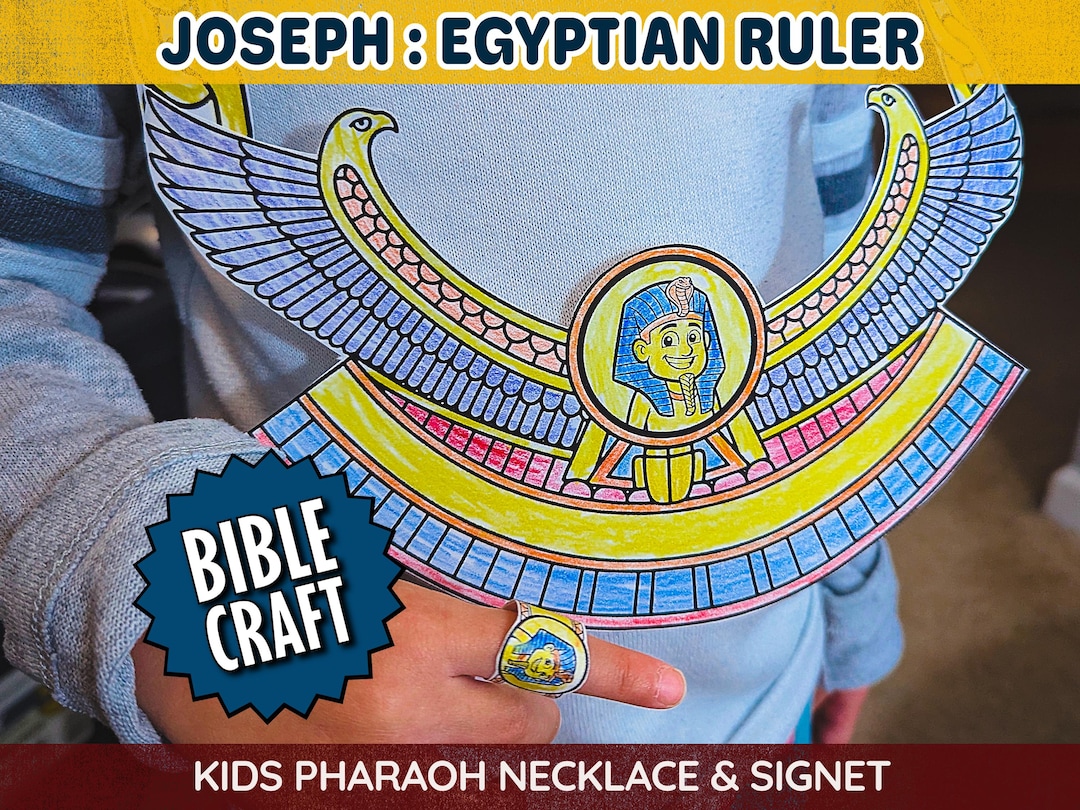 Joseph in Egypt Bible Story Craft for Kids | Church Sunday School Class ...