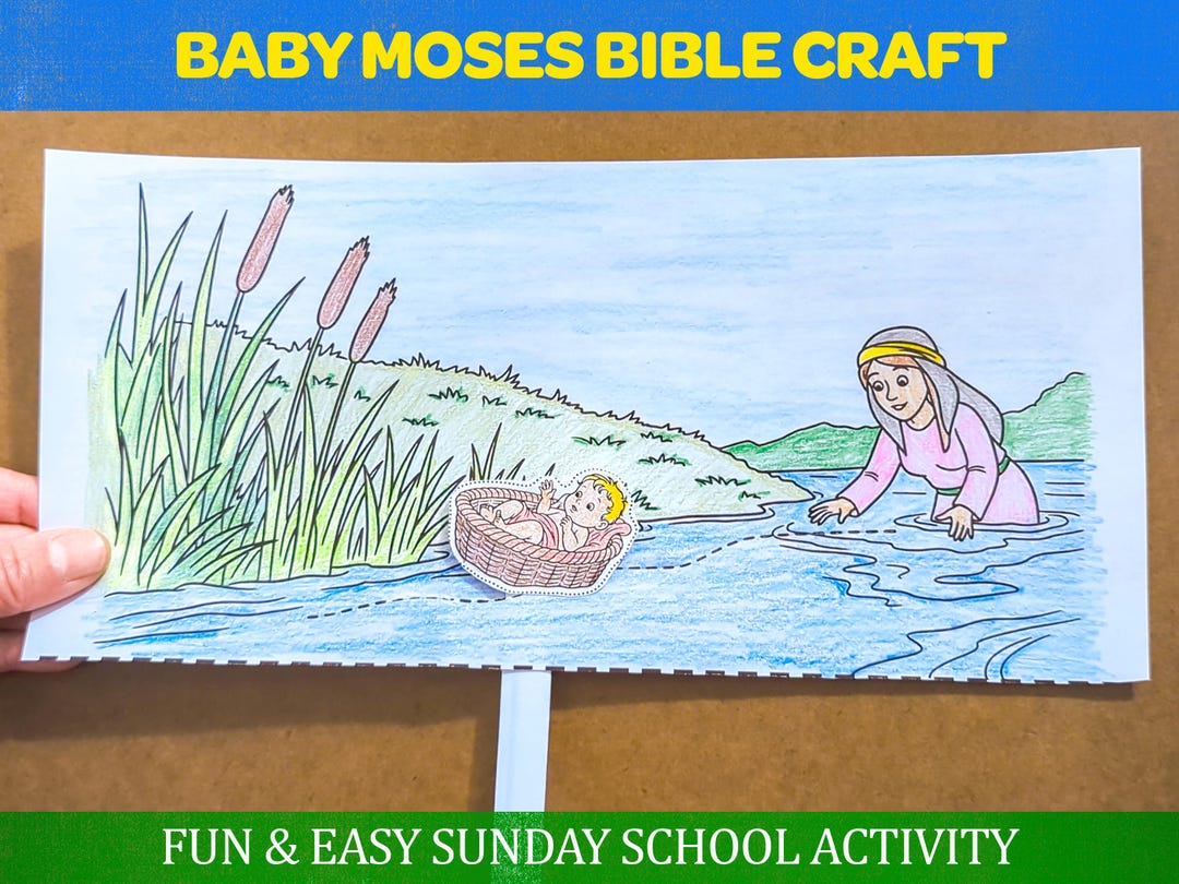 Baby Moses Exodus Bible Craft Kit for Kids | Basket on the Nile ...