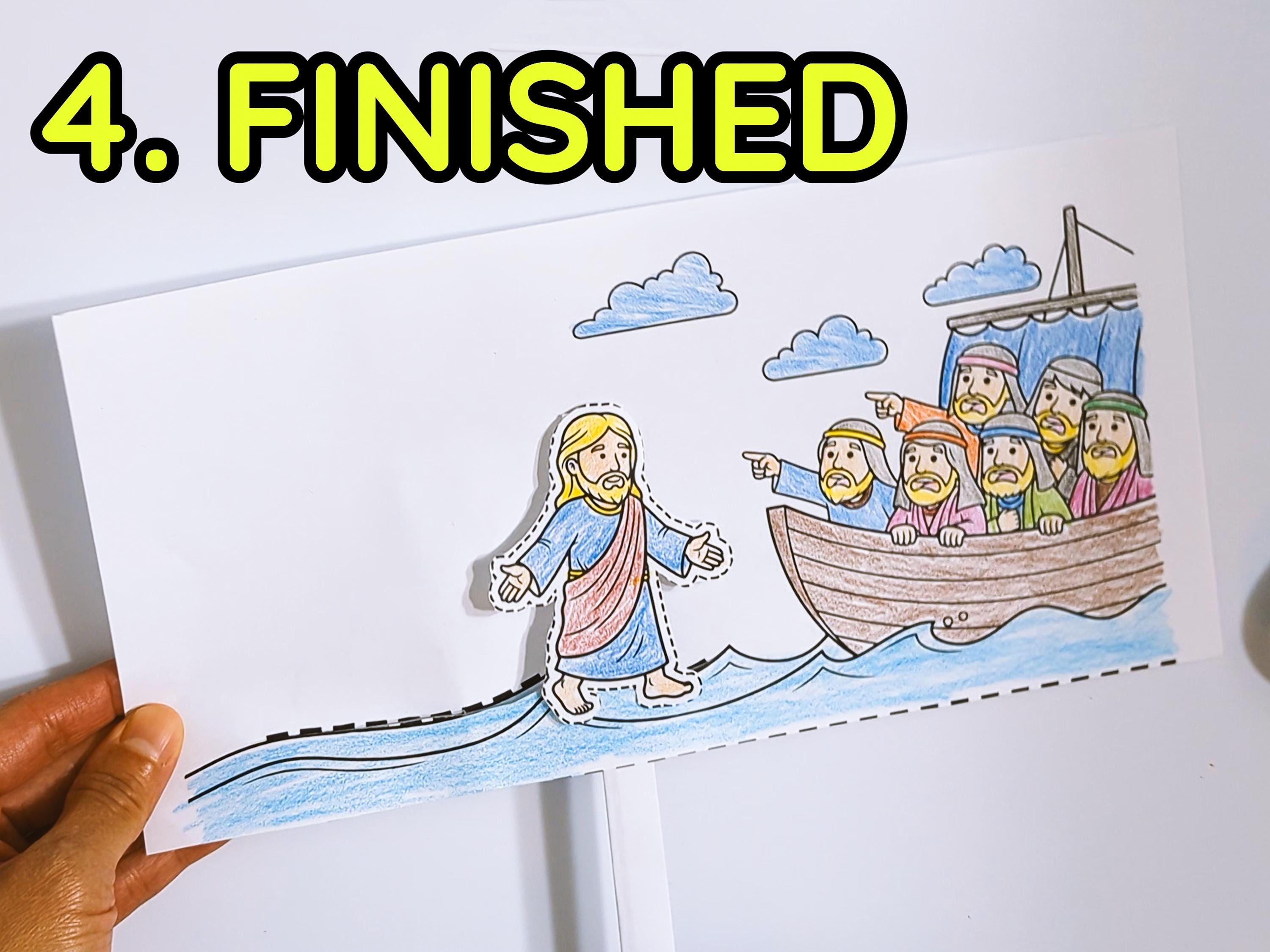 Jesus Walks on Water Craft Kit for Young Kids | Simple Kinder & Early ...