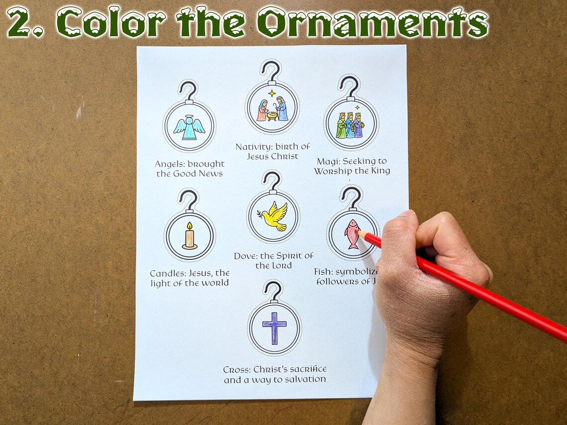 Chrismon Ornaments Kids Craft Kit | DIY Christmas Tree Sunday School ...