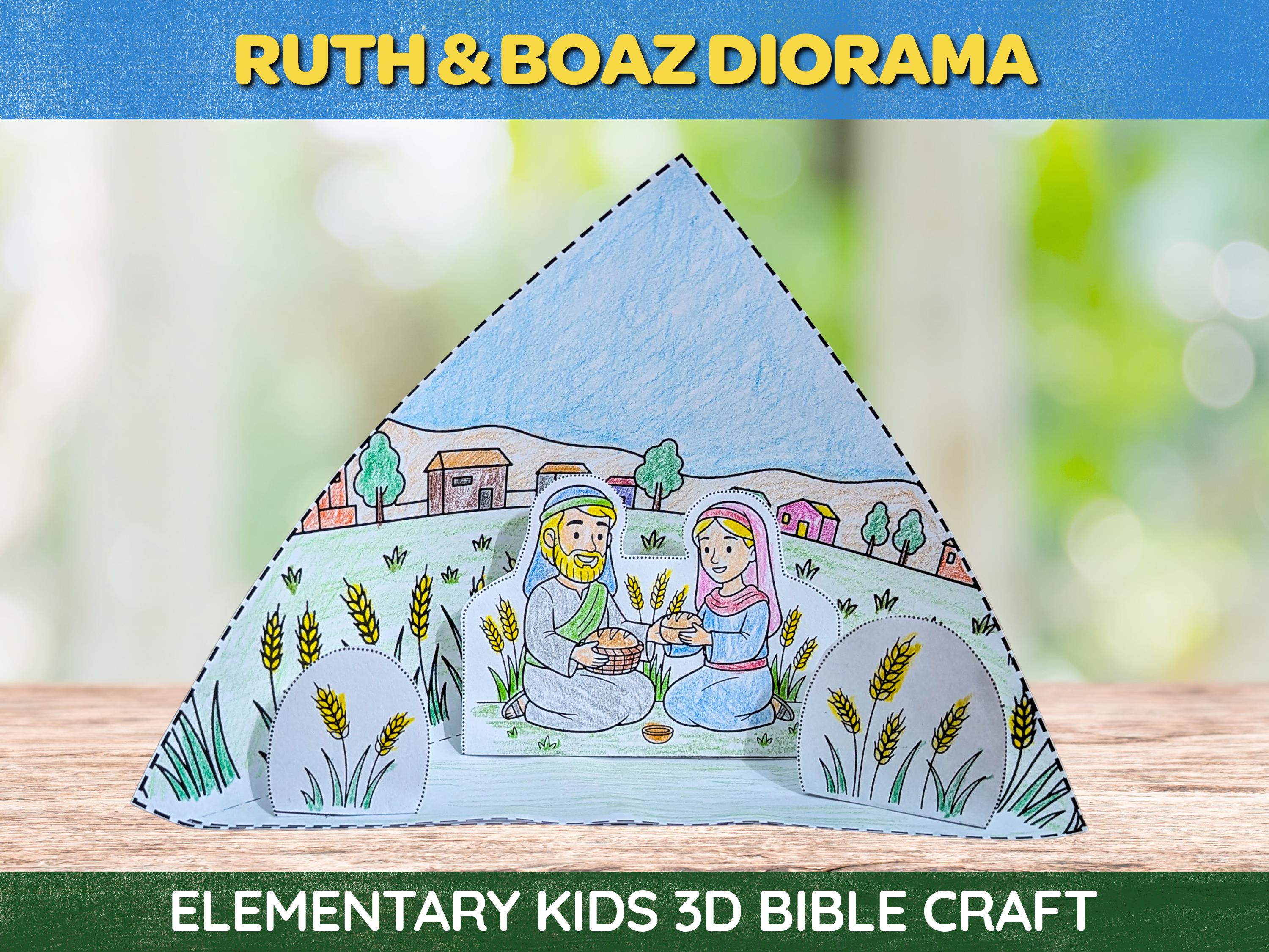 Ruth & Boaz Diorama Paper Craft Kit | Kindness, Grace and Redemption ...
