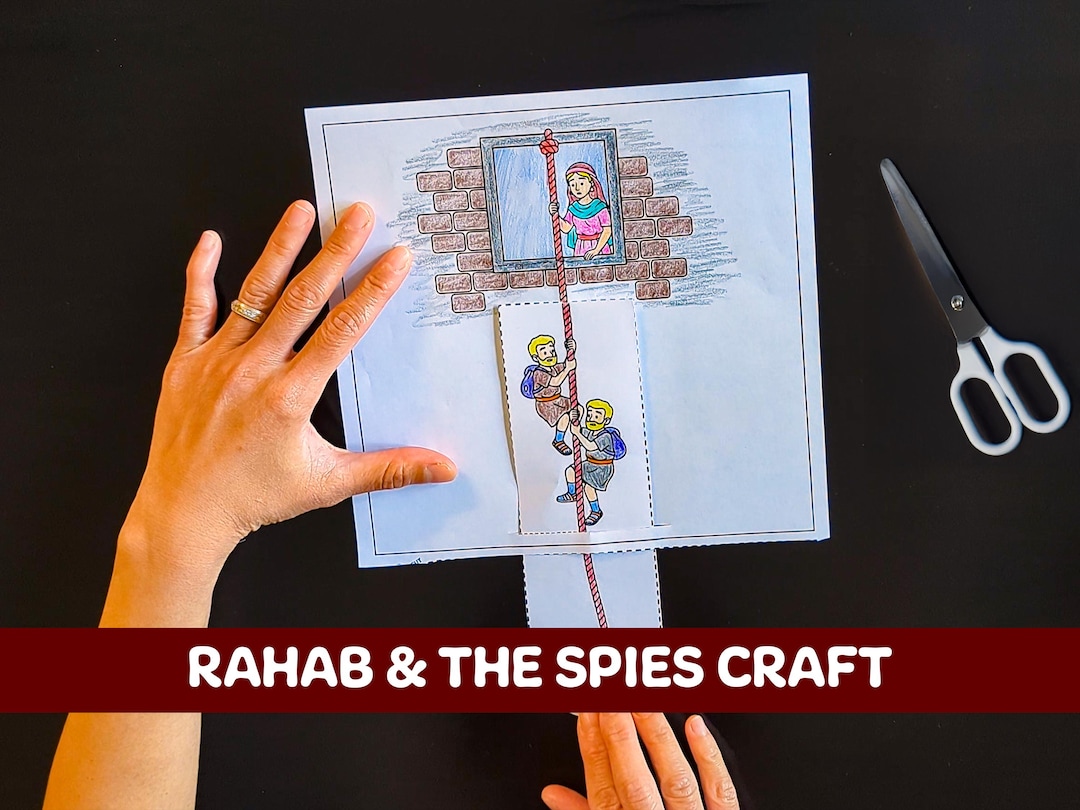 Rahab & the Spies Rope Craft | Kids Sunday School Bible Class and ...