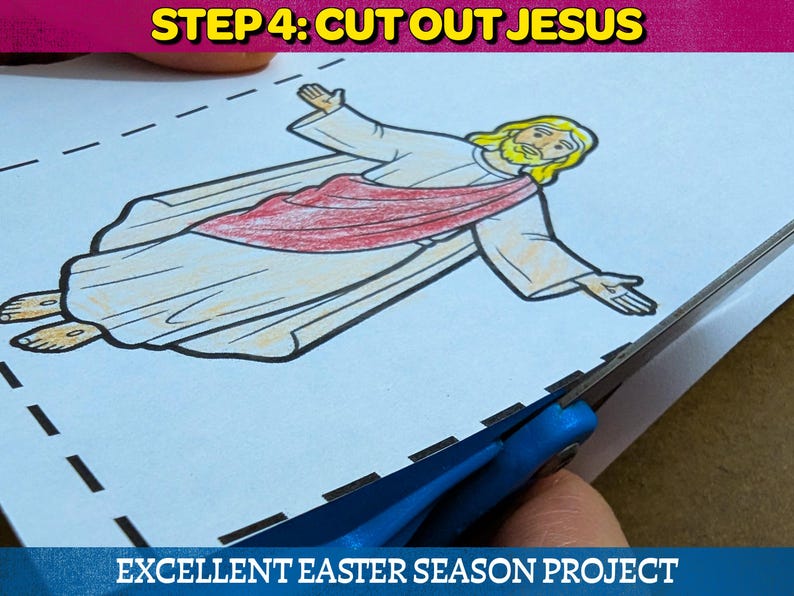 Jesus Ascending Easter Craft for Kids | Acts 1 Church Bible Lesson ...
