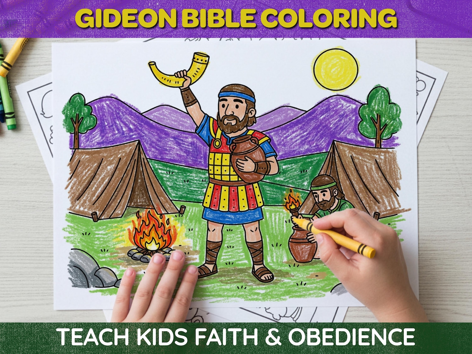 Gideon Kids Bible Lesson: Teach Faith & Courage | Judges Sunday School ...
