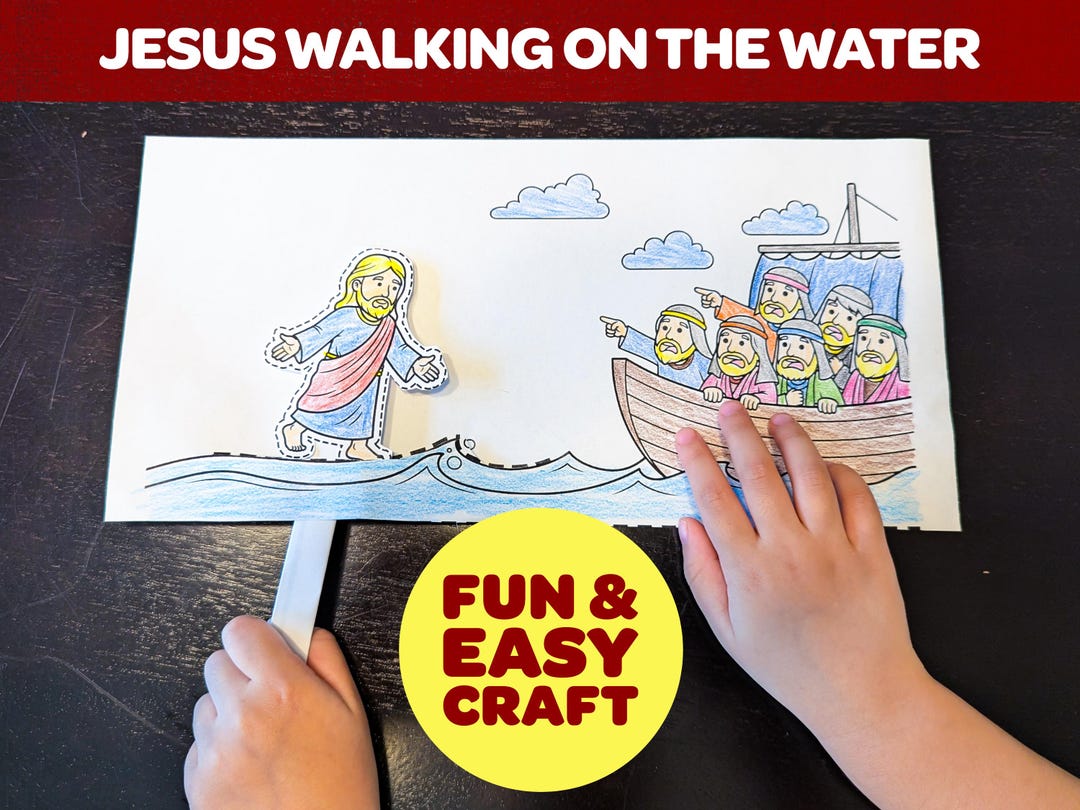 Jesus Walking on the Water Craft Kit | Simple Kids Church or Homeschool ...