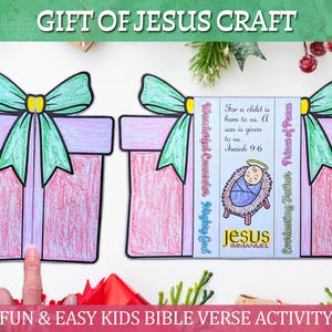 Baby Jesus Nativity Gift Craft | Christmas Holiday Color, Cut & Fold ...