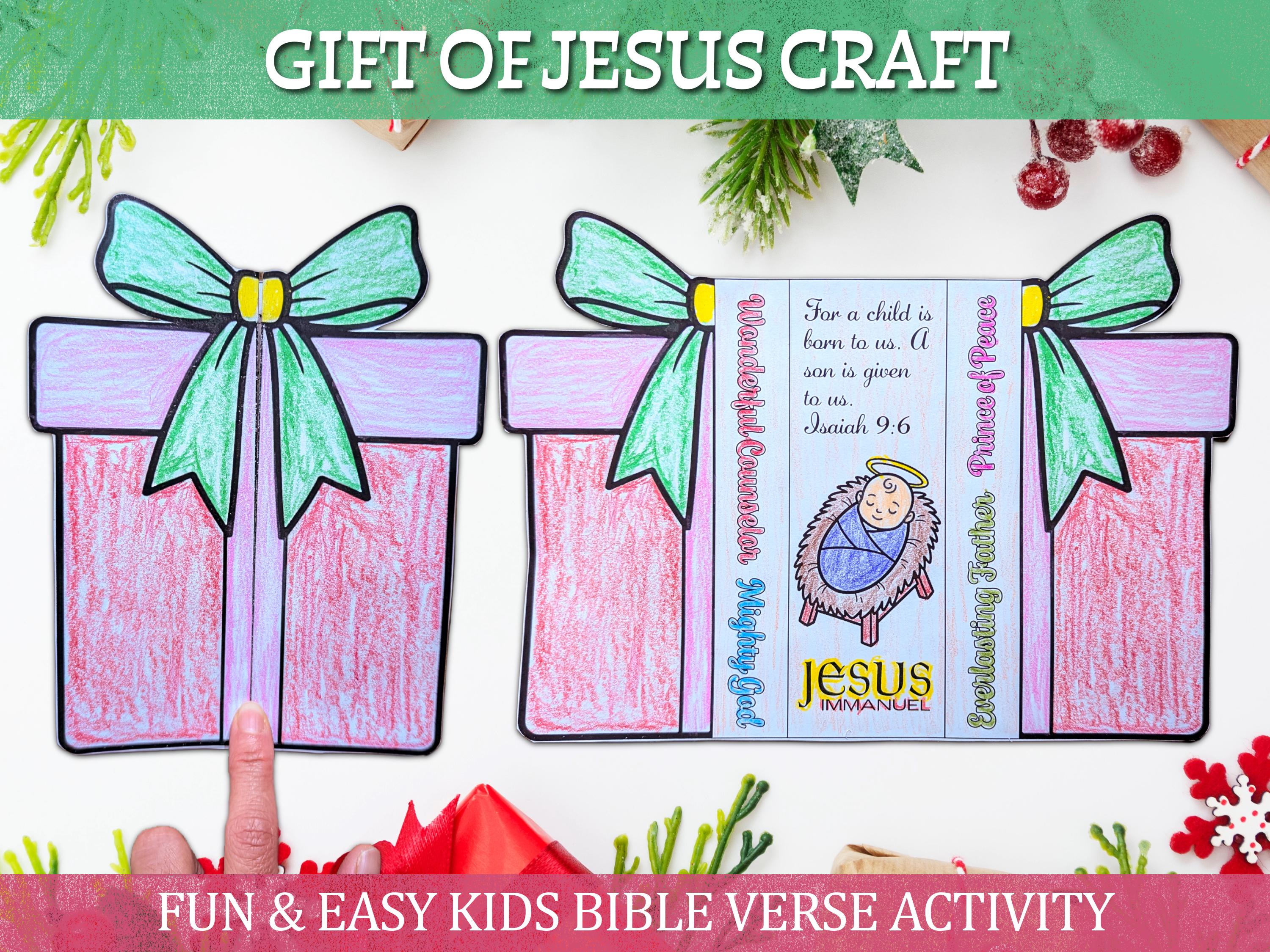 Baby Jesus Nativity Gift Craft | Christmas Holiday Color, Cut & Fold ...