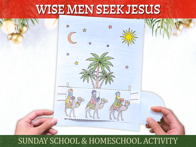Wise Men Sunday School Christmas Craft for Kids | Magi Follow the Star ...