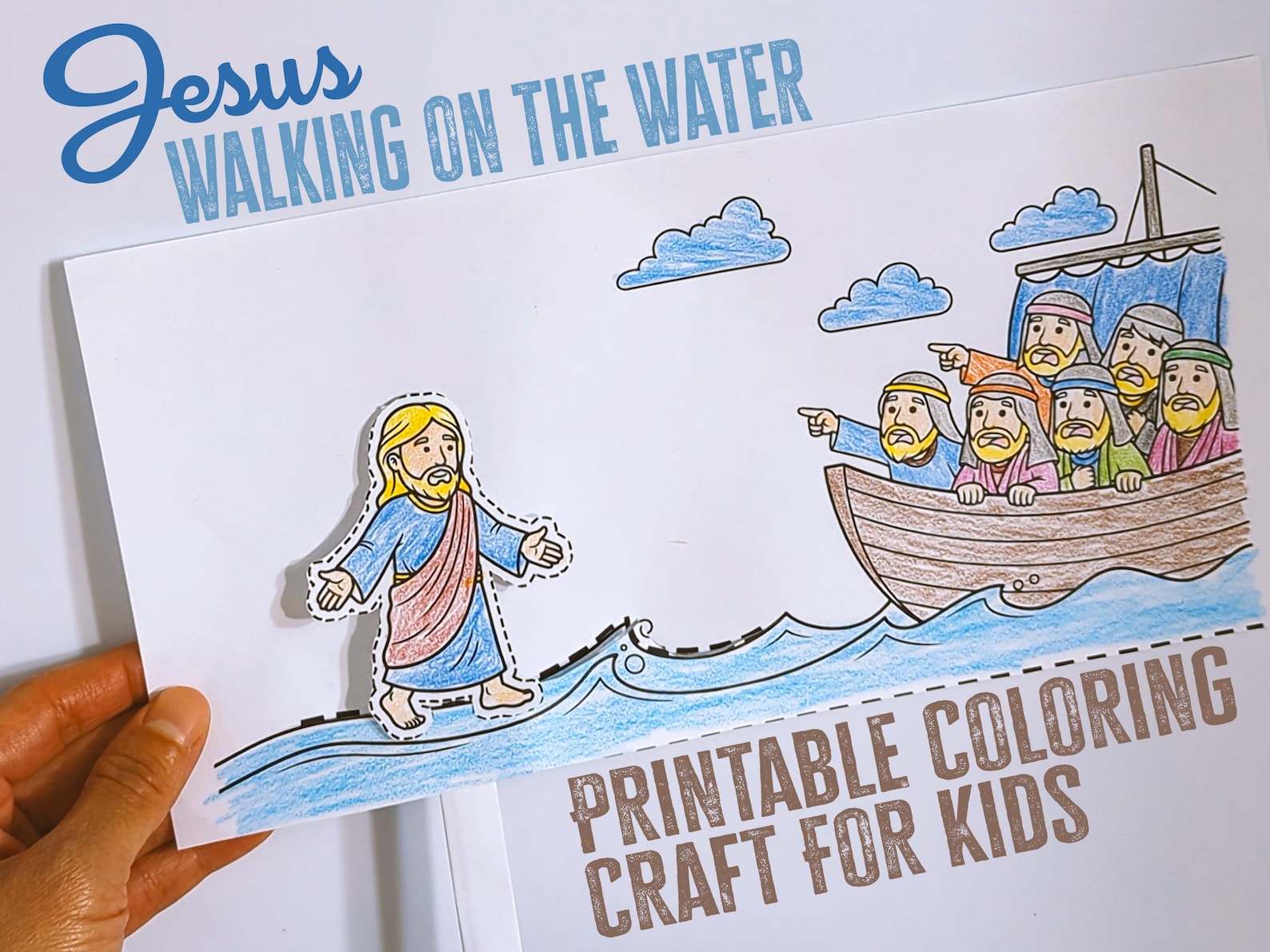Jesus Walks on Water Craft Kit for Young Kids | Simple Kinder & Early ...