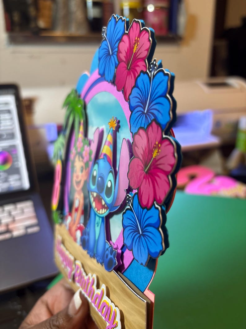 Lilo & Stitch Birthday Cake Topper - Etsy