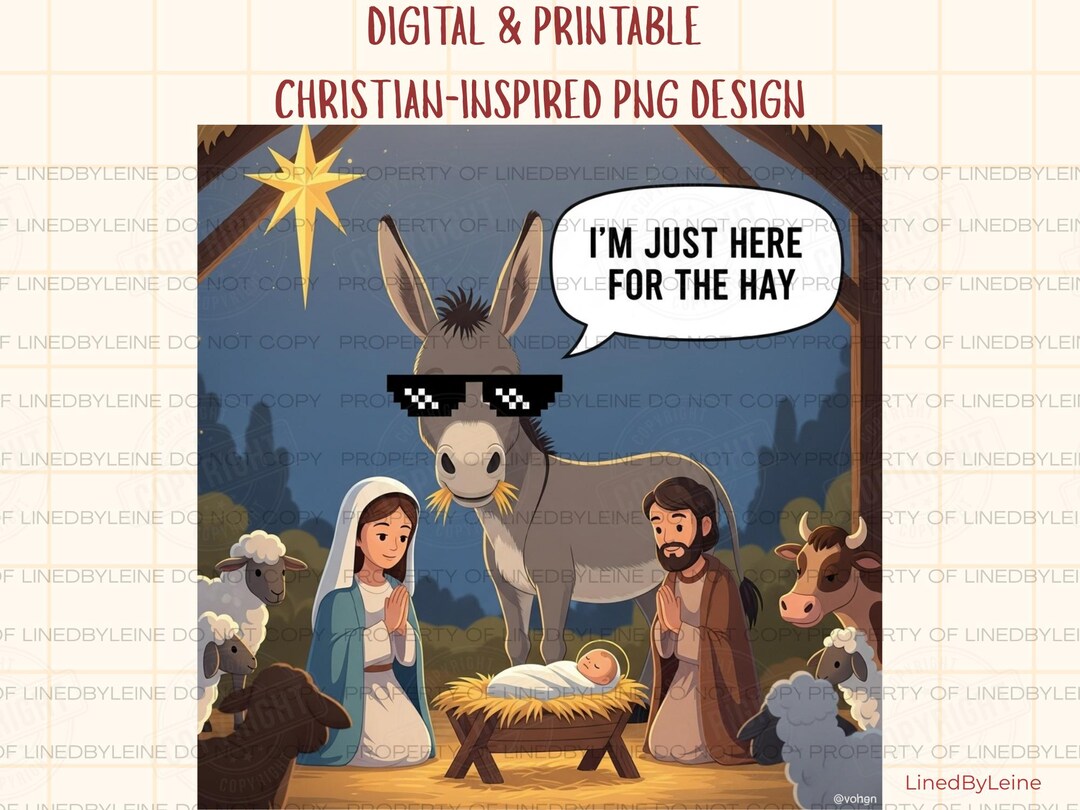 Funny Christian Christmas Meme PNG | Holiday Graphic (digital Download ...