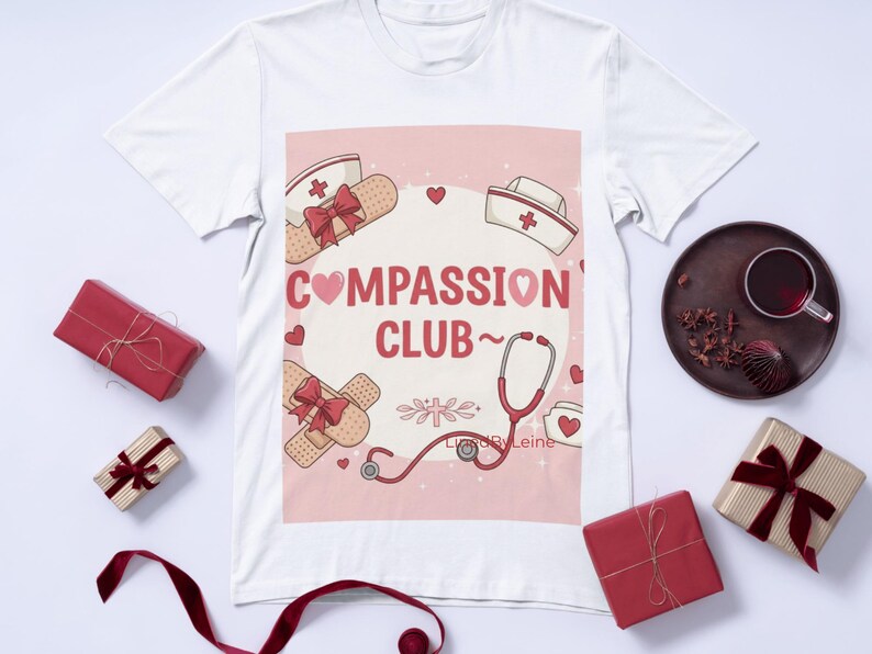 Compassion Club PNG Christian Coquette Nurse Design | Trendy Faith ...