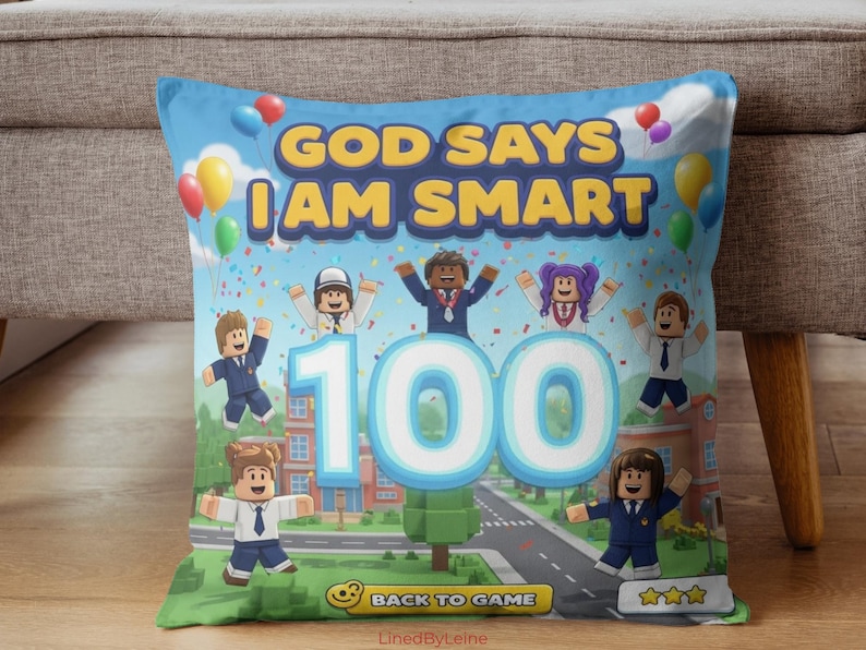 God Says I Am Smart PNG, Roblox 100 Days of School (digital Download ...