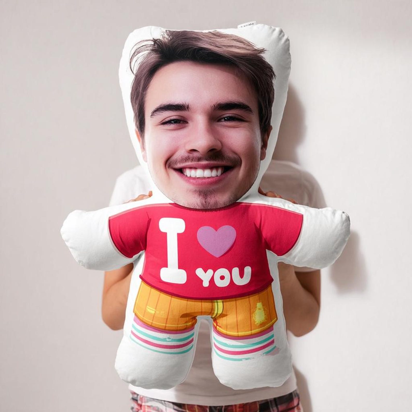 Personalized Photo Pillow: Custom 3D Face Cushion, Boyfriend Gift Photo ...