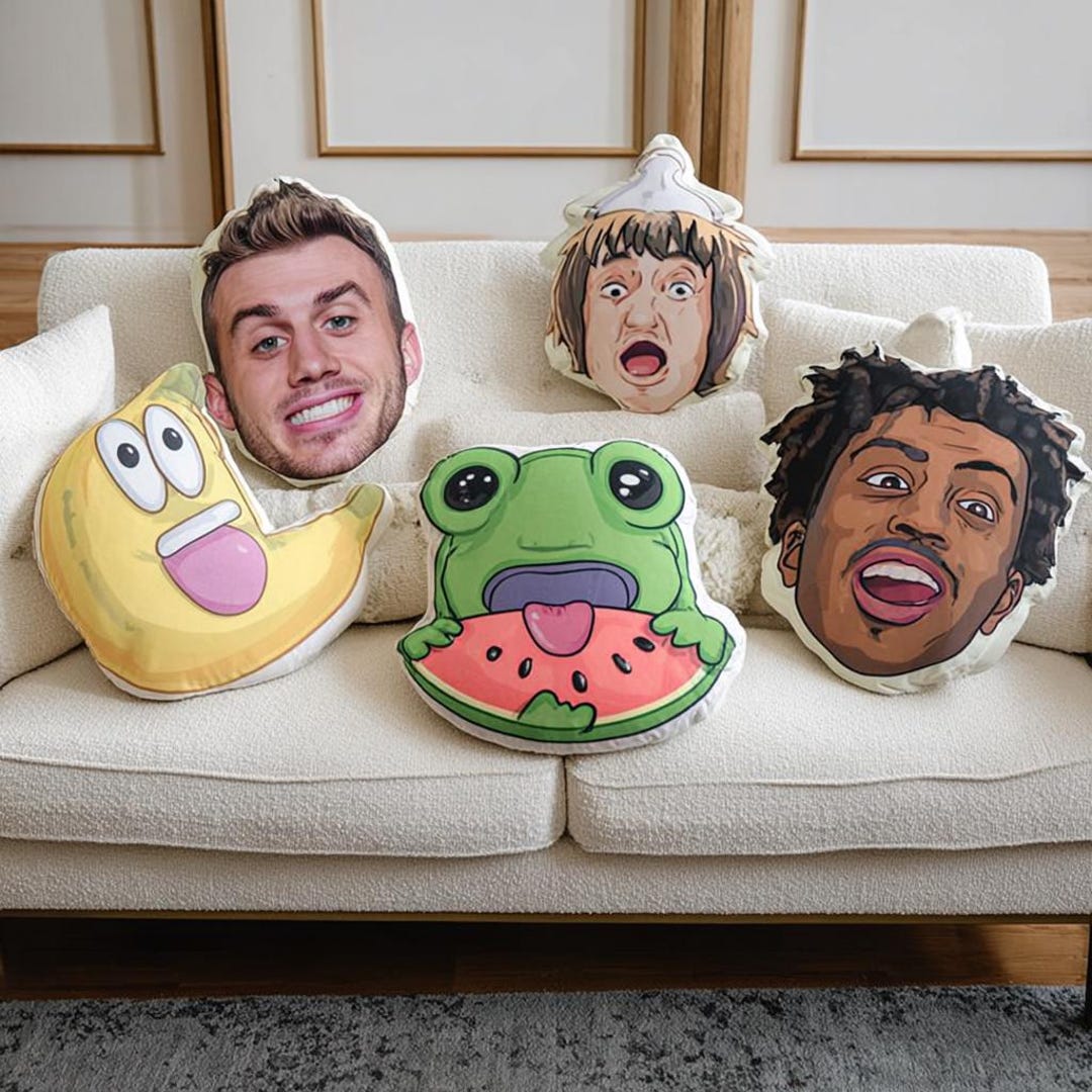 Custom Face Pillow : Personalized Photo Throw Pillow Funny Couple Gift ...