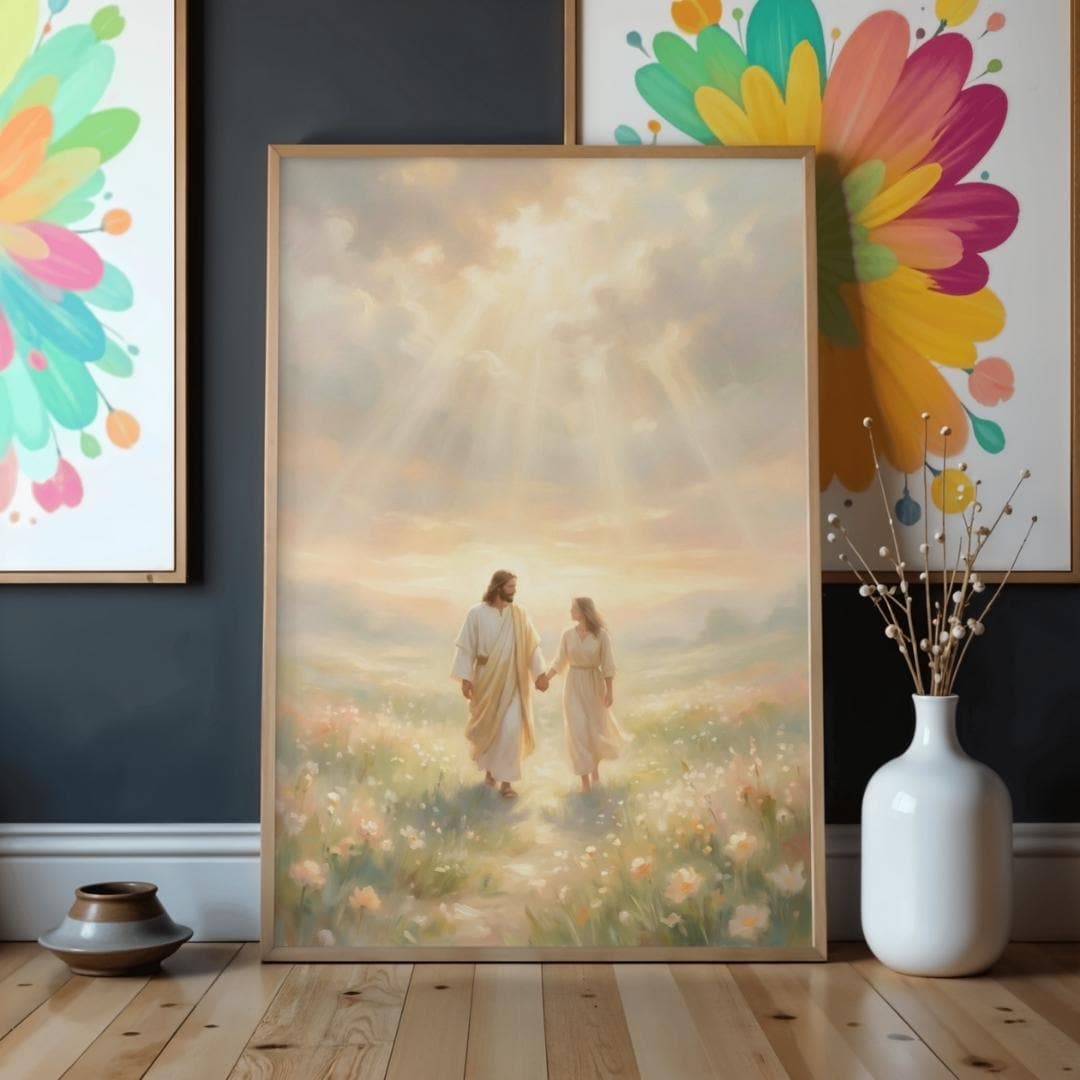 Jesus Walking Art Print | Christian Home Decor (digital Download) - Etsy