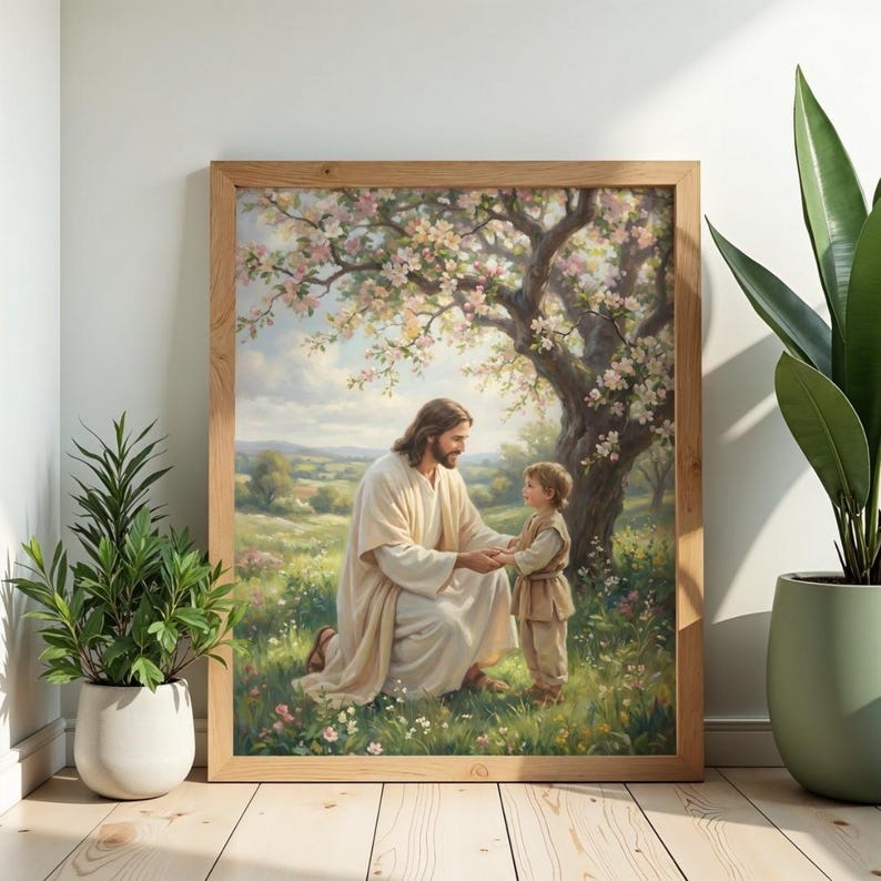 Jesus and Little Boy, Jesus and Kids, Jesus With Children, Jesus Art ...