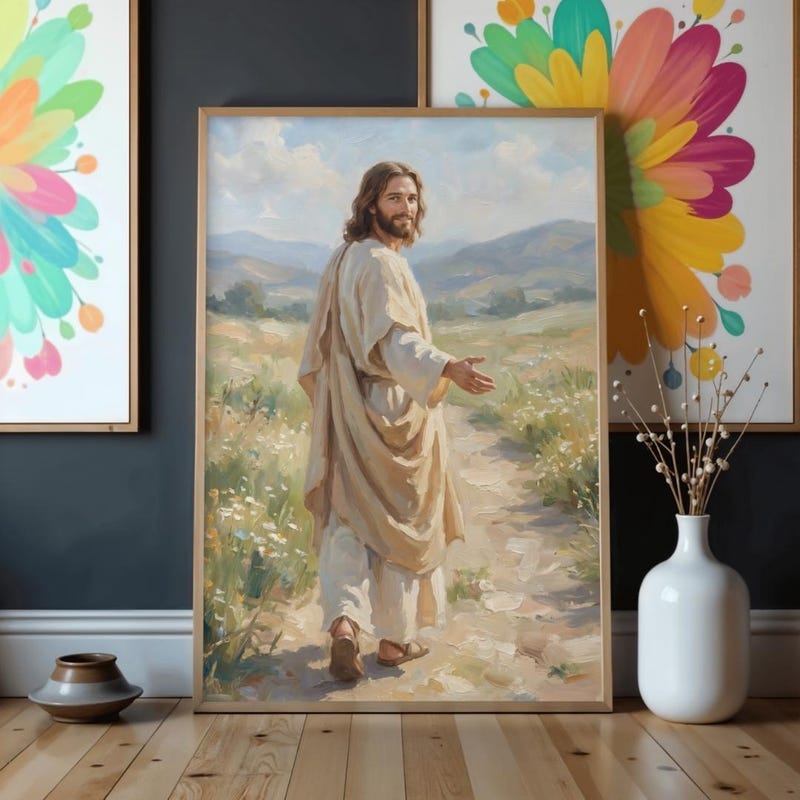 Christ Art Lds Framed - Etsy