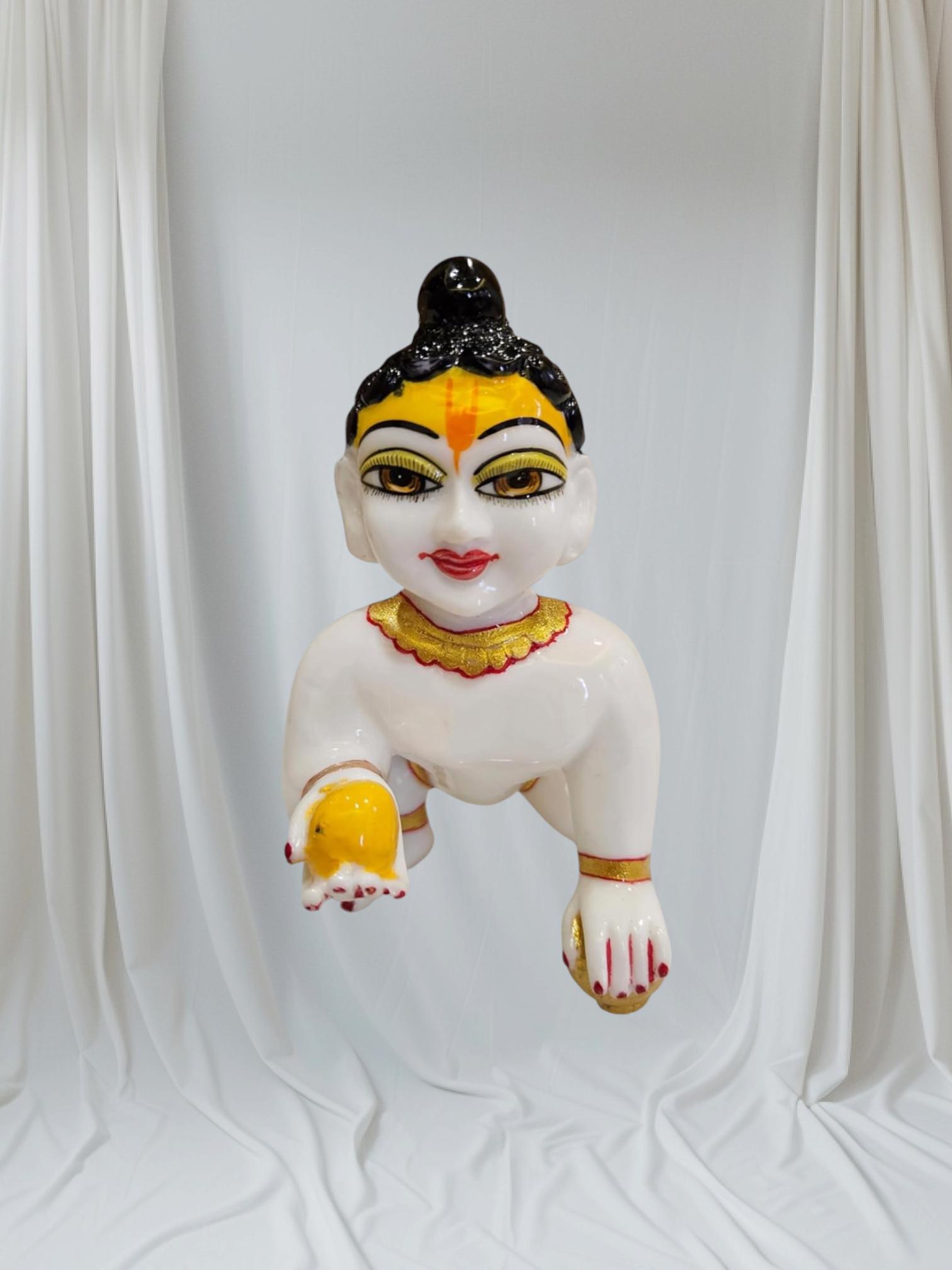 6inch/15cm Laddu Gopal Idol,fiber Kanha Ji Murti , Krishna Statue for ...