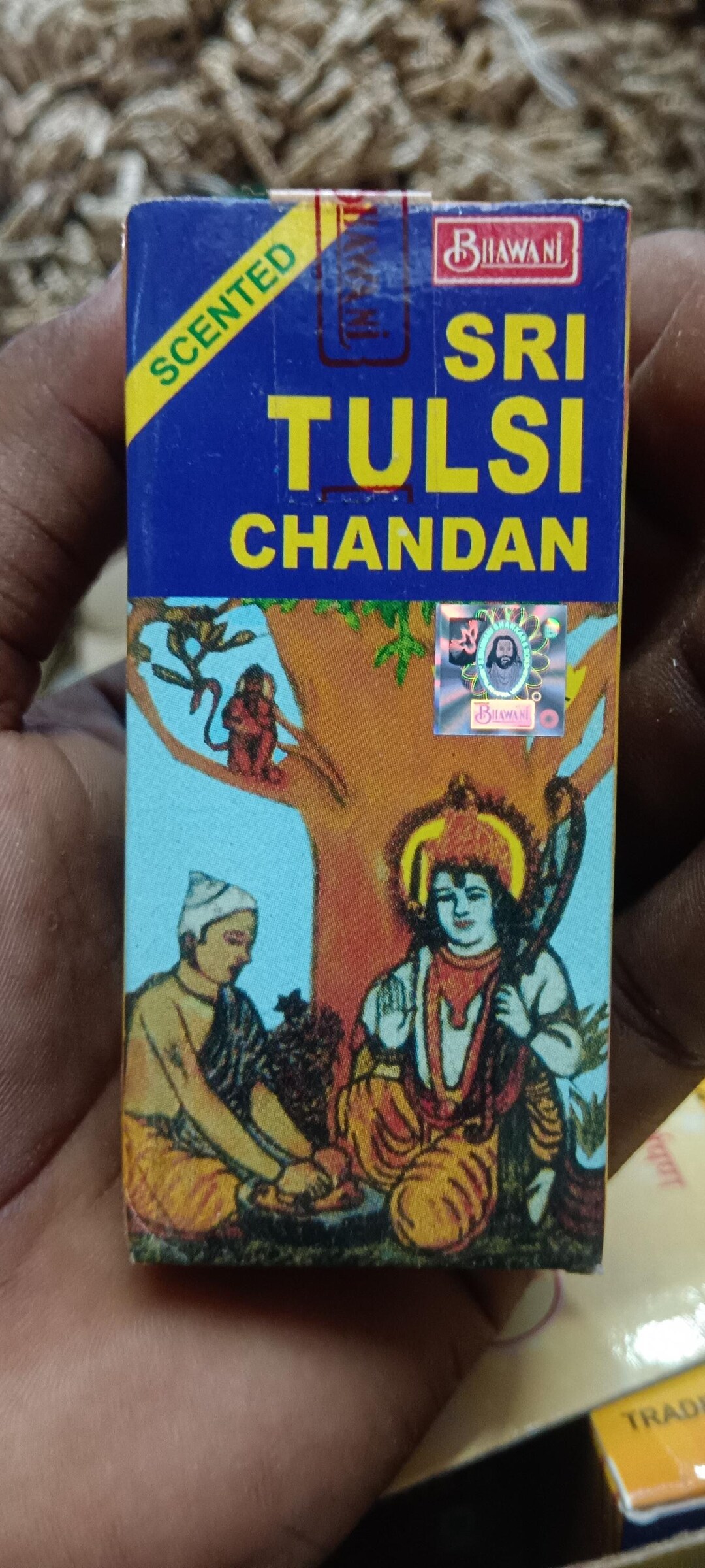 Set of 2 Tulsi Chandan Tilak | Natural Sandalwood Paste Handmade Tulsi ...
