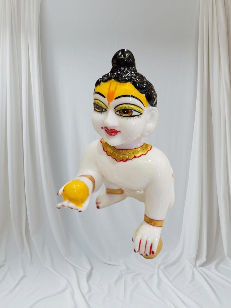 6inch/15cm Laddu Gopal Idol,fiber Kanha Ji Murti , Krishna Statue for ...