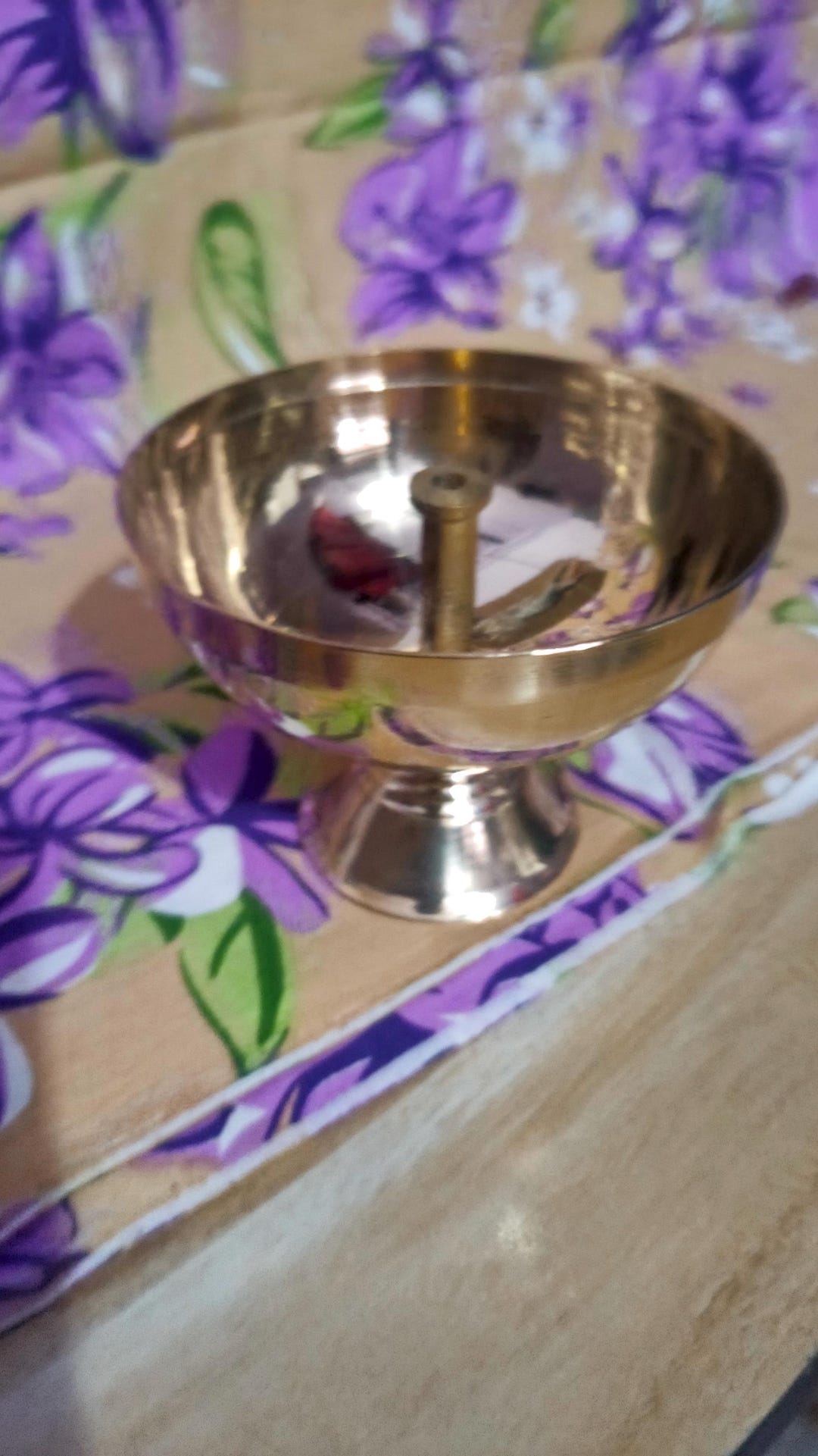 Akhand Jyoti Deepak Diya With Stand Pure Brass Diya Traditional Brass ...