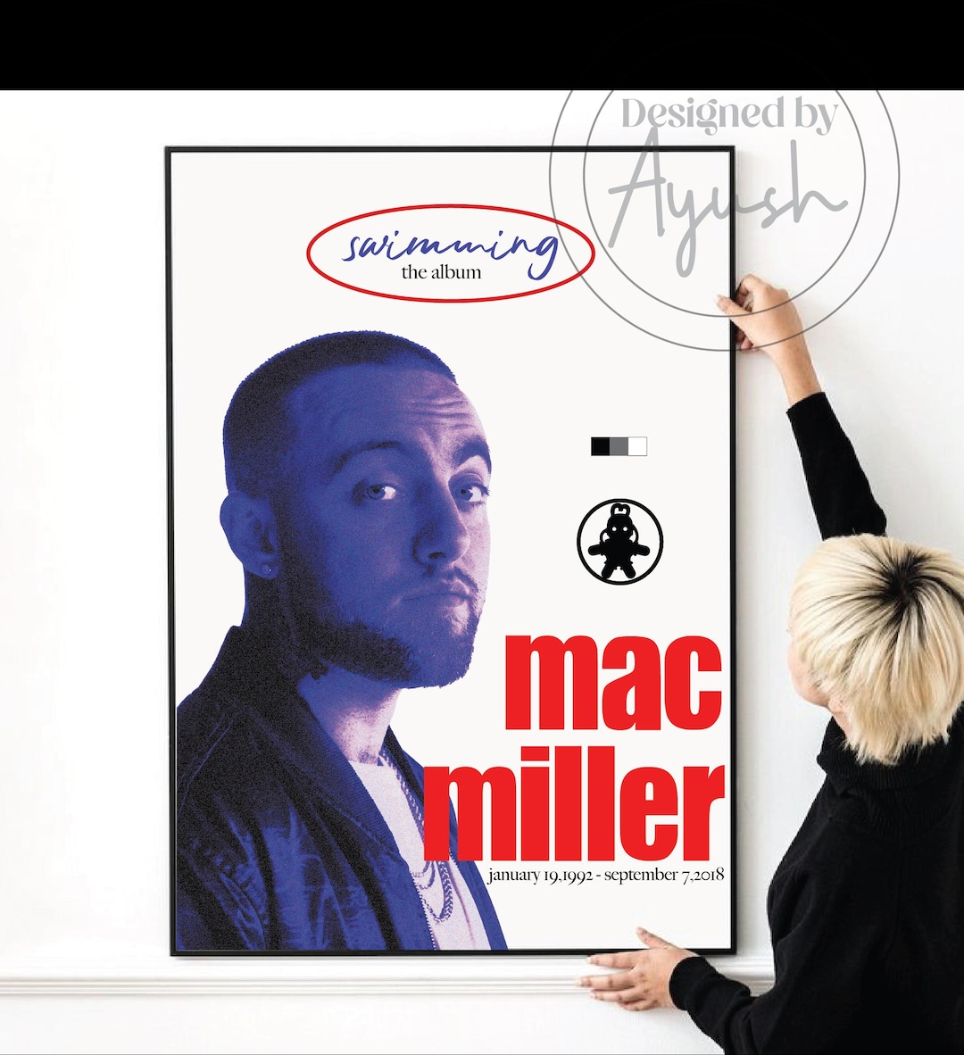 Mac Miller “swimming” Tribute - Printable Digital Art (PDF) - Etsy